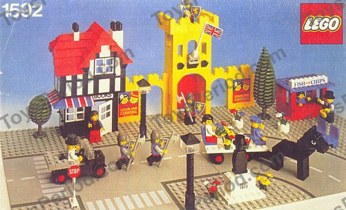 LEGO 1592-1 Town Square - Castle Scene - UK Edition Instructions and ...