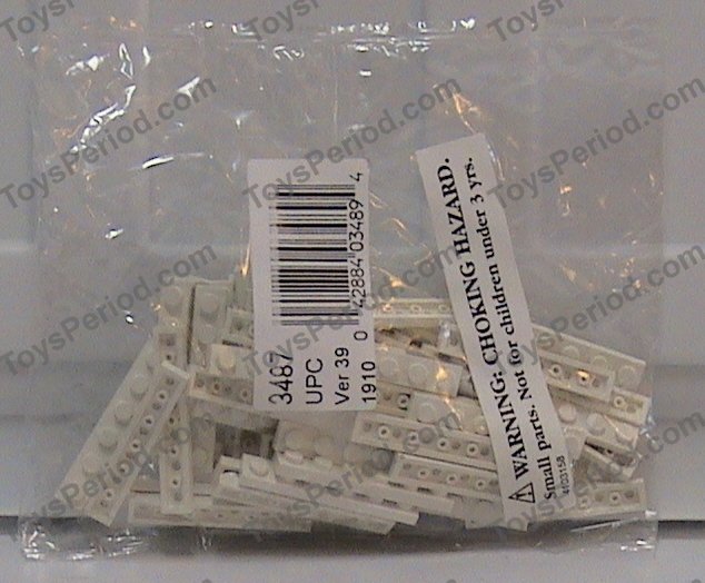 LEGO 3487 1x6 White Plates Set Parts List