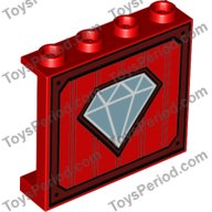 LEGO Sets with Part 60581pb114 Panel 1 x 4 x 3 with Side Supports ...