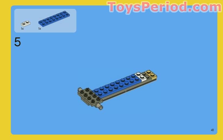 LEGO 6913 Blue Roadster Instructions and Parts List
