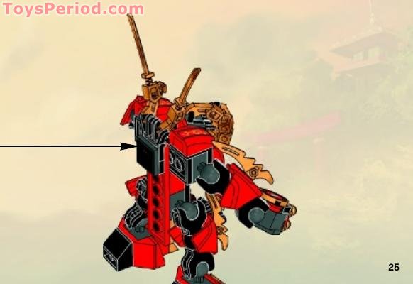 LEGO 70500 Kai's Fire Mech Instructions and Parts List