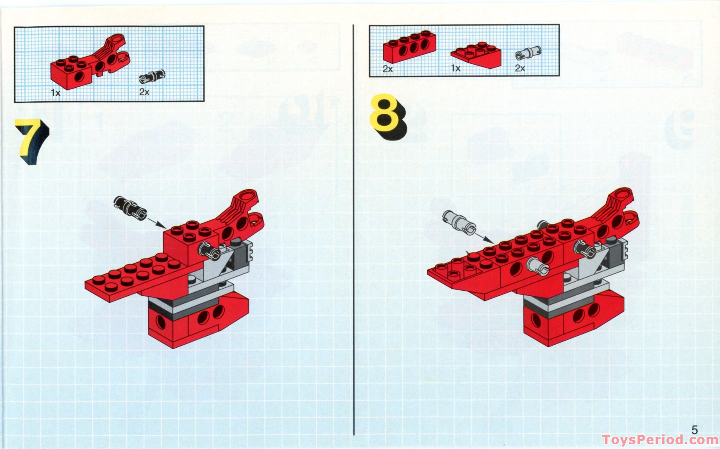 LEGO 8210 Nitro GTX Bike Instructions and Parts List
