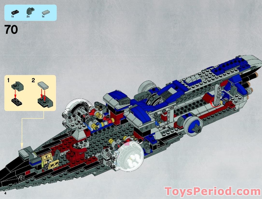 LEGO 9515 The Malevolence Instructions and Parts List