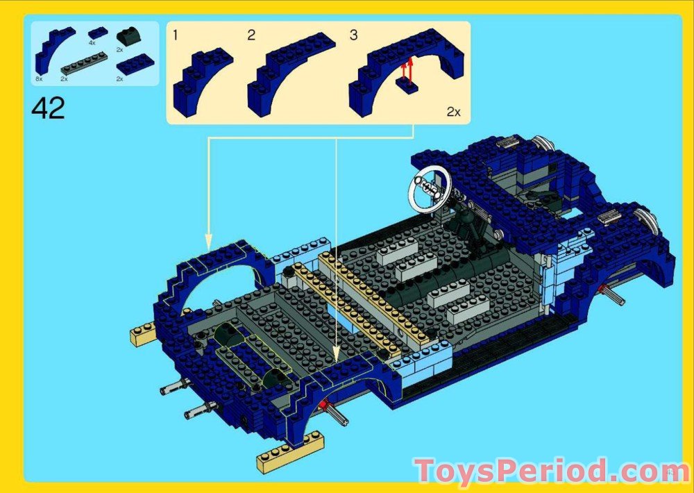 LEGO 10187 Volkswagen Beetle (VW Beetle) Instructions and Parts List