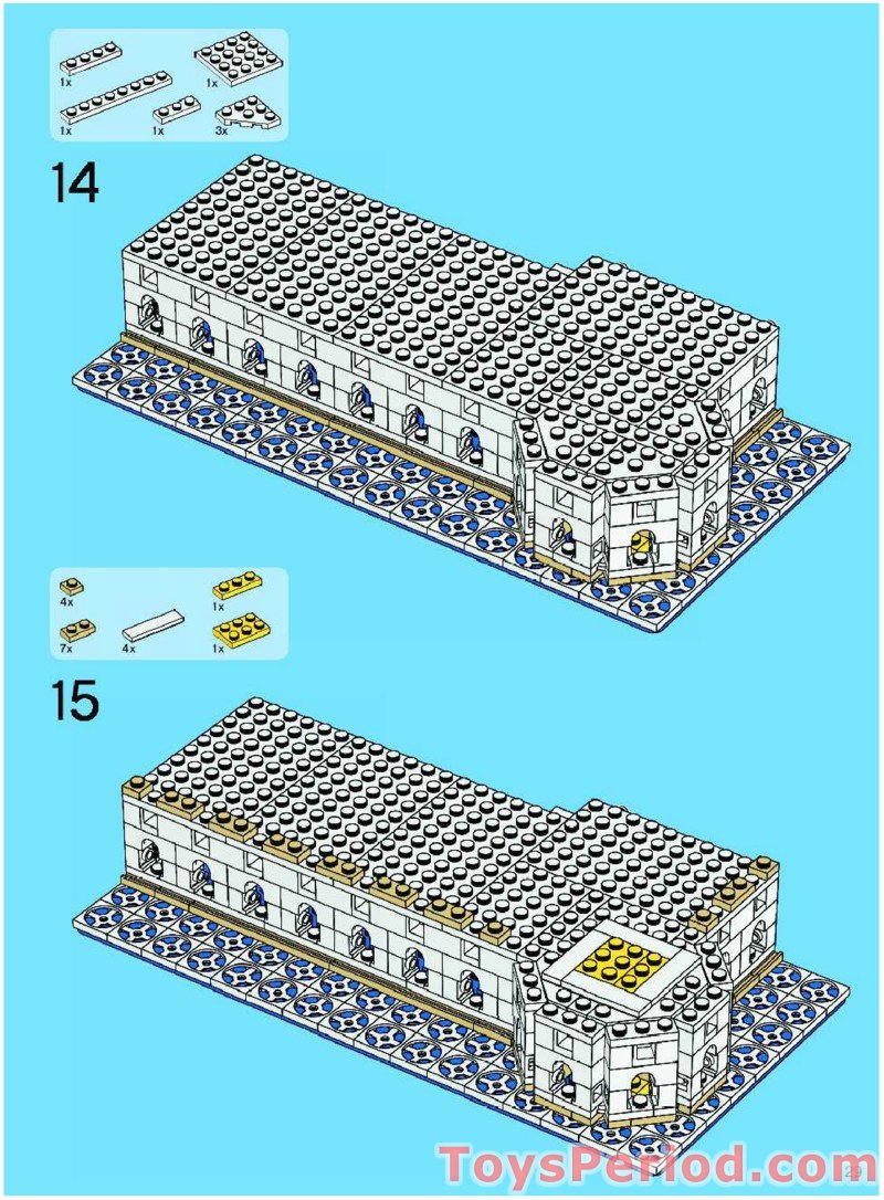LEGO 10189 Taj Mahal Instructions and Parts List