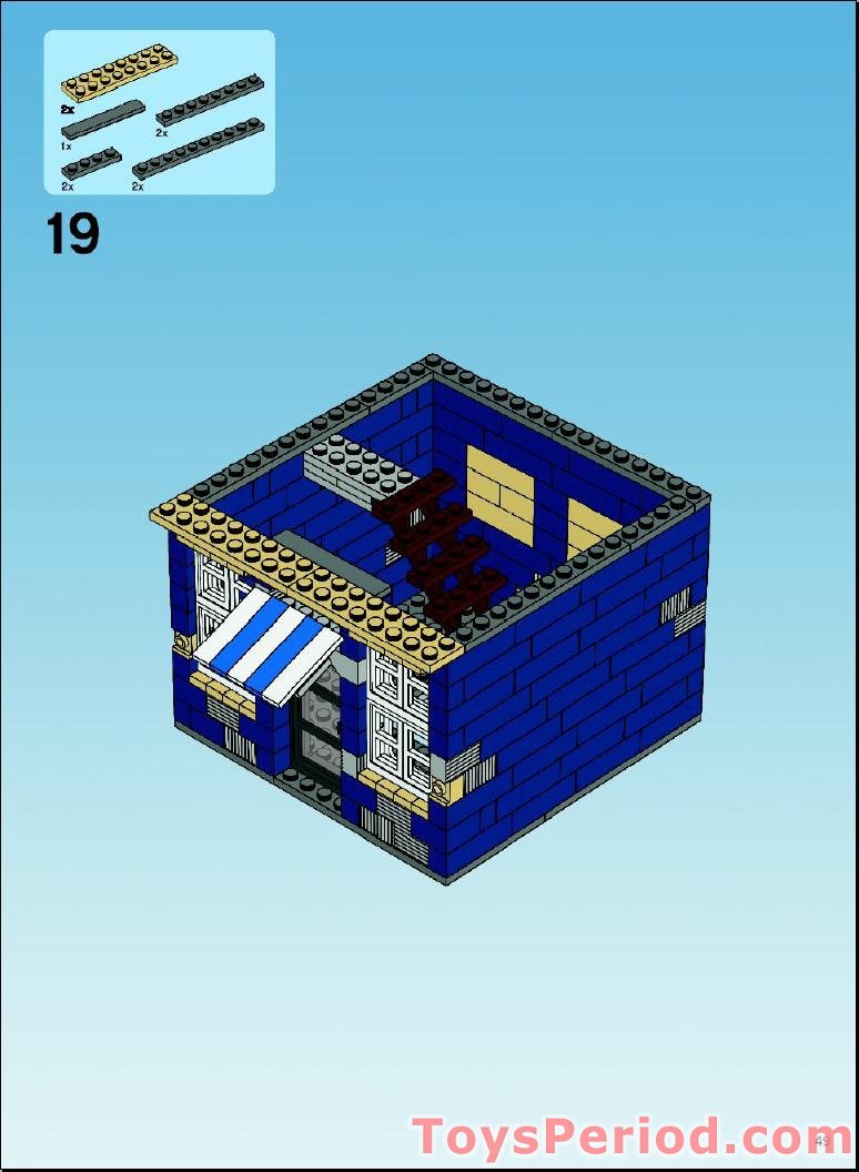 LEGO 10190 Market Street Instructions and Parts List