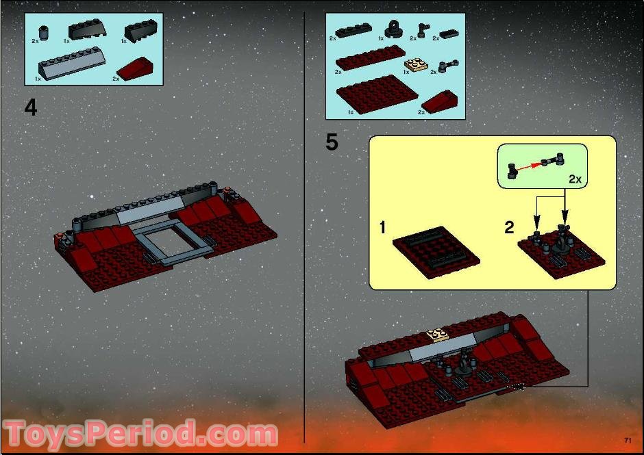 LEGO 10144 Sandcrawler Instructions and Parts List