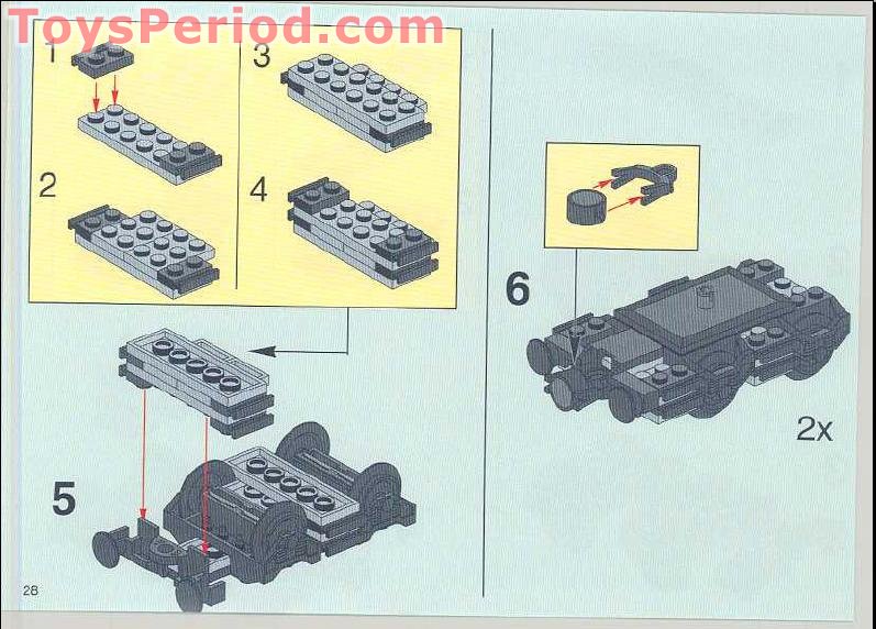 LEGO 3741 My Own Train - Large Engine, Plain Without Trim Instructions ...