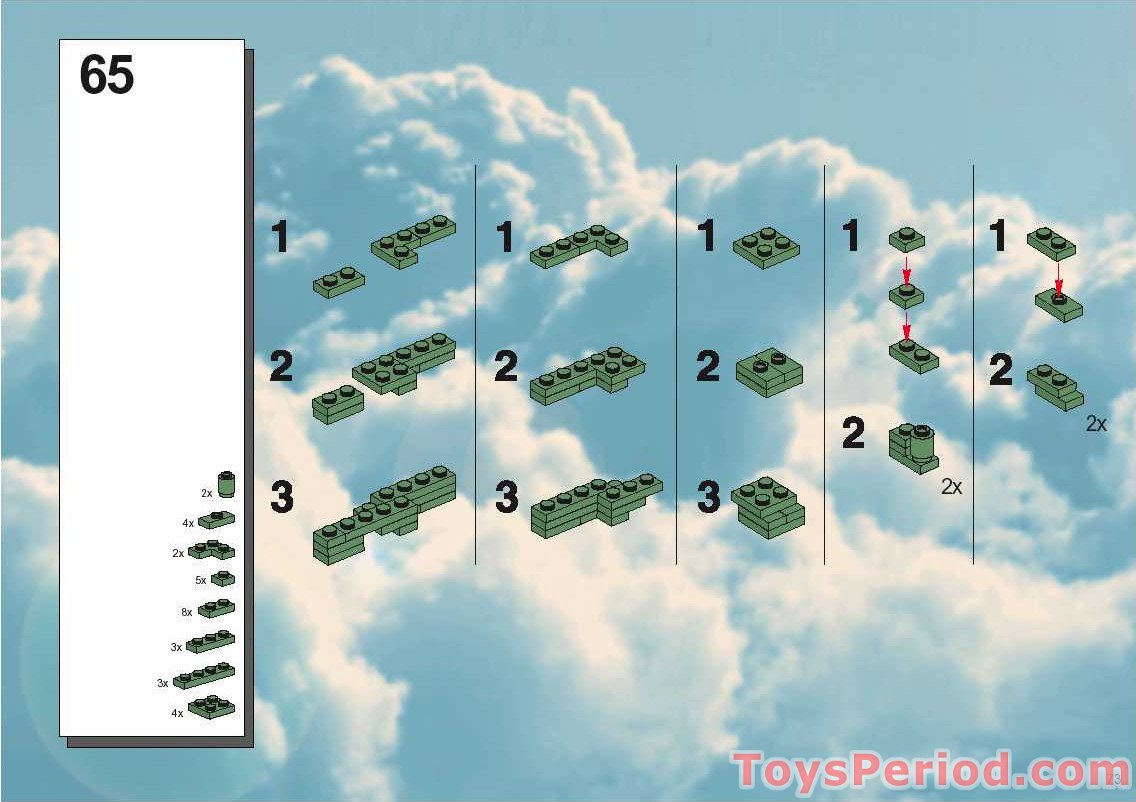 LEGO 3450 Statue of Liberty Sculpture Instructions and Parts List