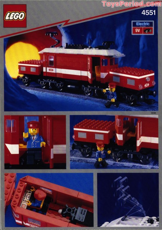 LEGO 4551 Crocodile Locomotive Instructions and Parts List