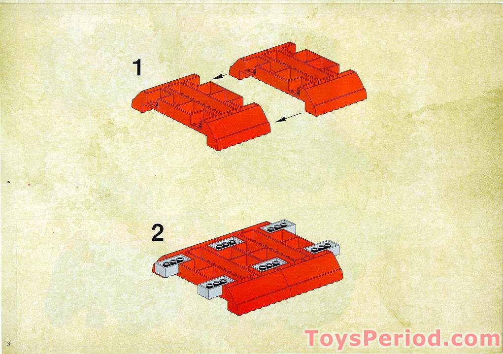 LEGO 6289 Red Beard Runner Instructions and Parts List