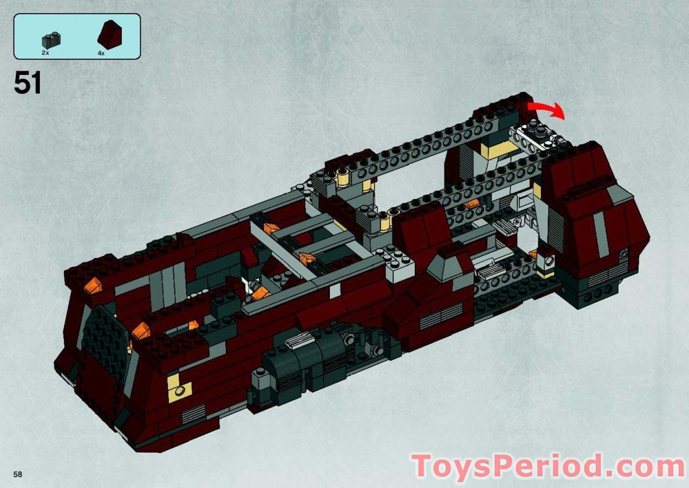 LEGO 7662 Trade Federation MTT Set Parts Inventory and Instructions ...