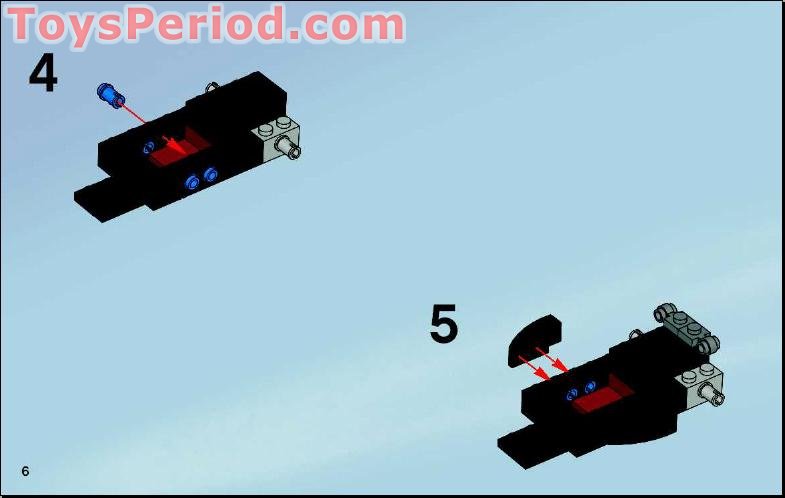 LEGO 7779 The Batman Dragster: Catwoman Pursuit Instructions and Parts List