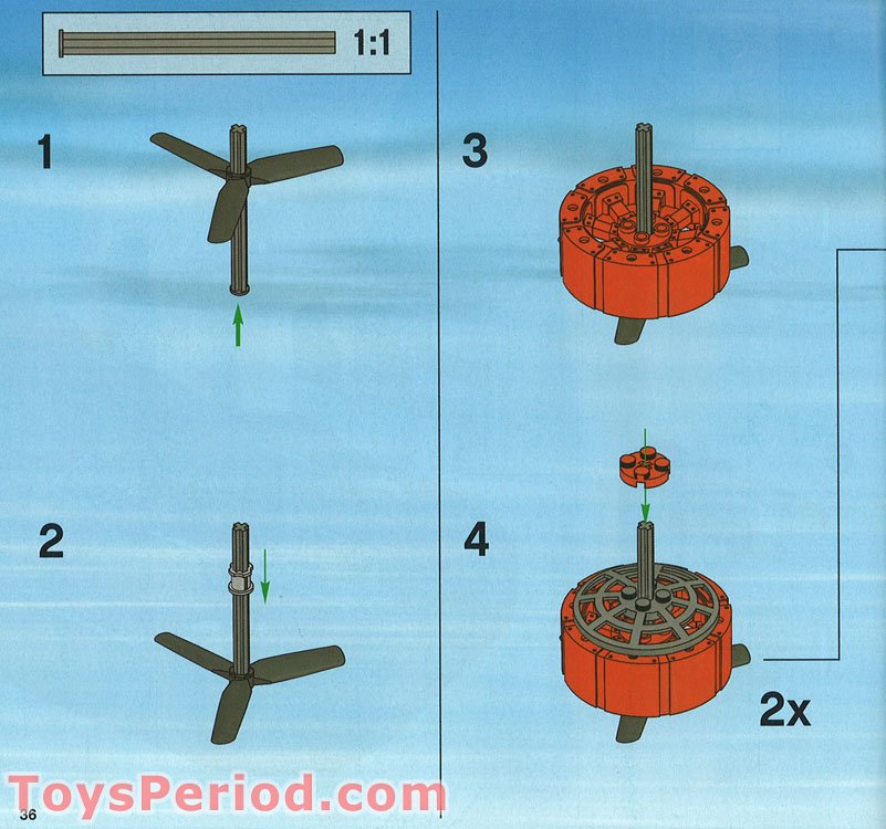 LEGO 7944 Fire Hovercraft Instructions and Parts List