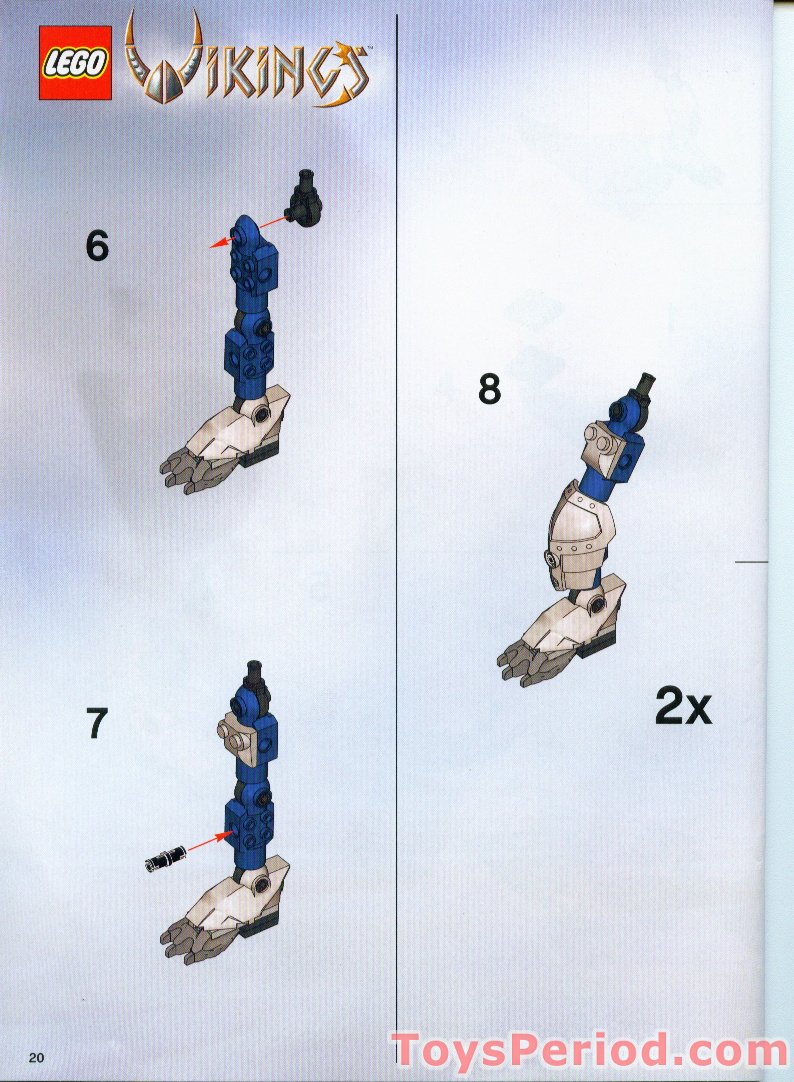LEGO 7021 Viking Double Catapult Versus Armored Ofnir Dragon ...