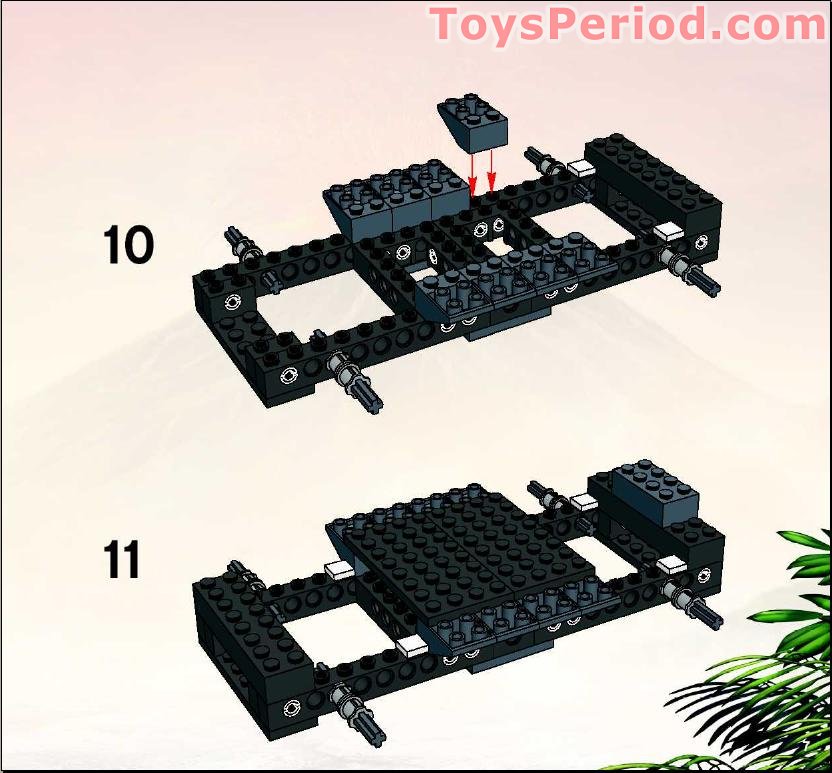 LEGO 7296 Dino 4wd Trapper Instructions and Parts List