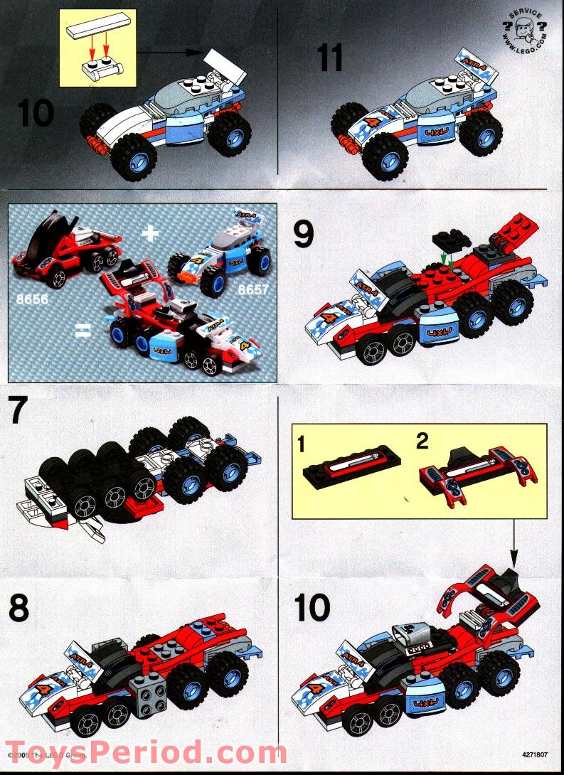 LEGO 8657 Atr 4 Instructions and Parts List