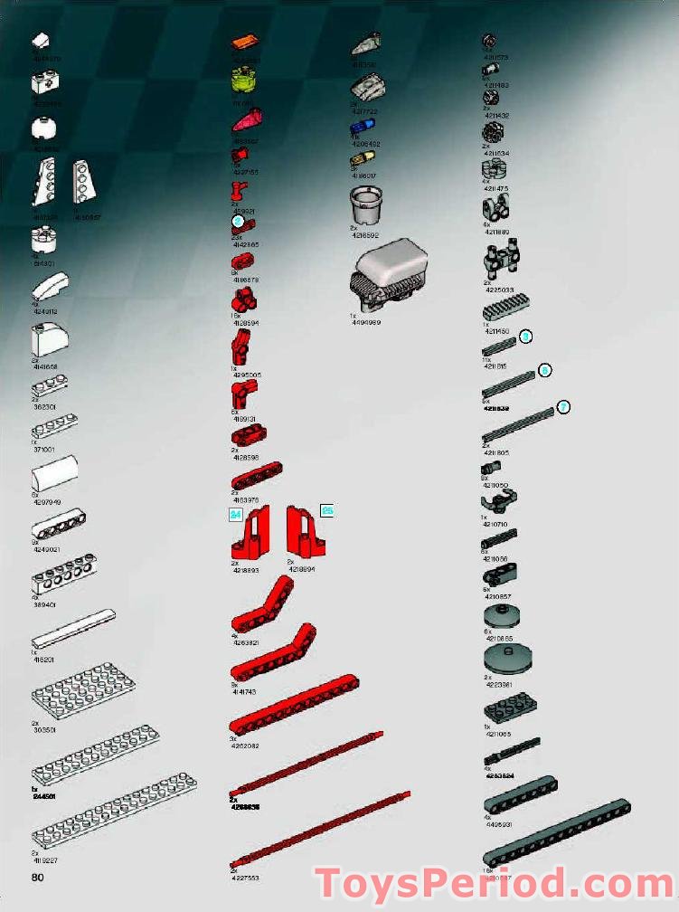 LEGO 8682 Nitro Intimidator Instructions and Parts List