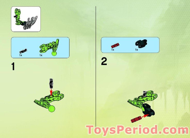 LEGO 8695 Gorast Instructions and Parts List