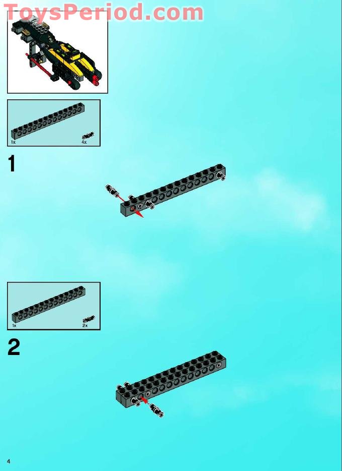 LEGO 8107 Fight for the Golden Tower Instructions and Parts List