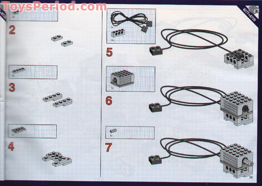 LEGO 8277 Giant Model Set Instructions and Parts List