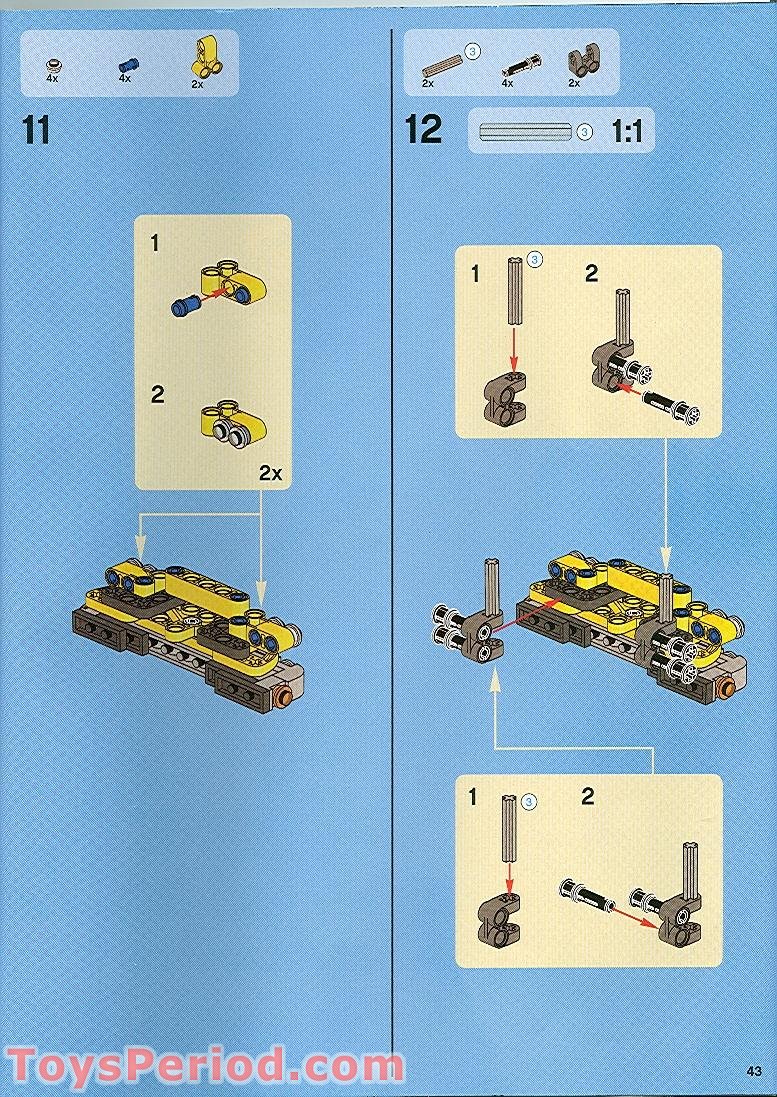 LEGO 8292 Cherry Picker Instructions and Parts List