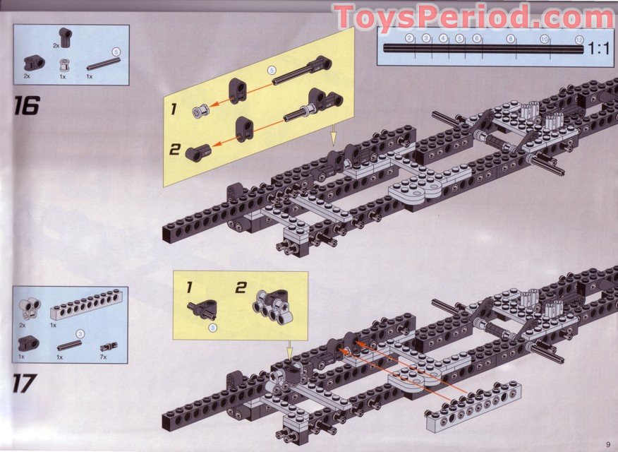 LEGO 8461 Williams F1 Team Racer Instructions and Parts List