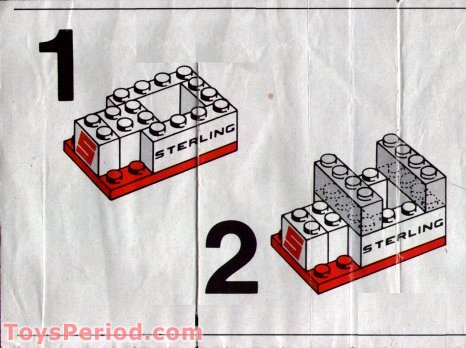LEGO 1551-2 Sterling Luggage Carrier Instructions and Parts List