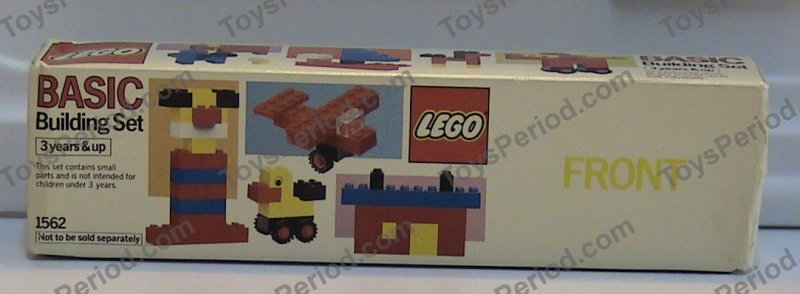 LEGO 1562-2 Crest Pepsi Promotional Set, Basic Parts List