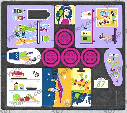 LEGO Sets with Part 41095stk01 Sticker Sheet for Set 41095, Mirrored ...