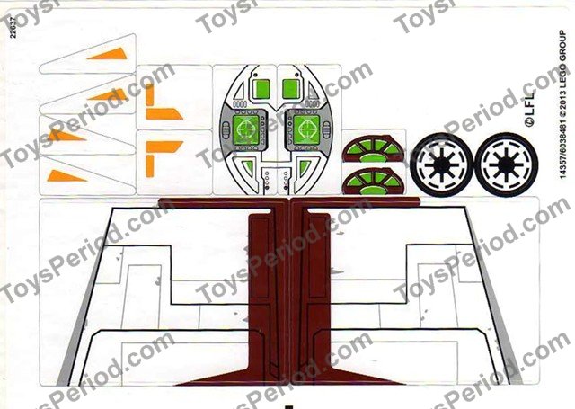 LEGO Sets with Part 75021stk01 Sticker Sheet for Set 75021 - (14357/ ...