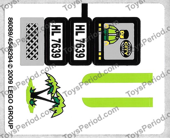 LEGO Sets with Part 7639stk01 Sticker Sheet for Set 7639 - (86089/4548294)