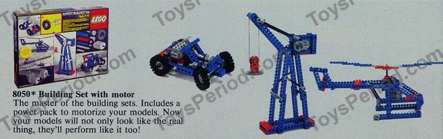 LEGO 8050 Universal Building Set with Motor Instructions and Parts List