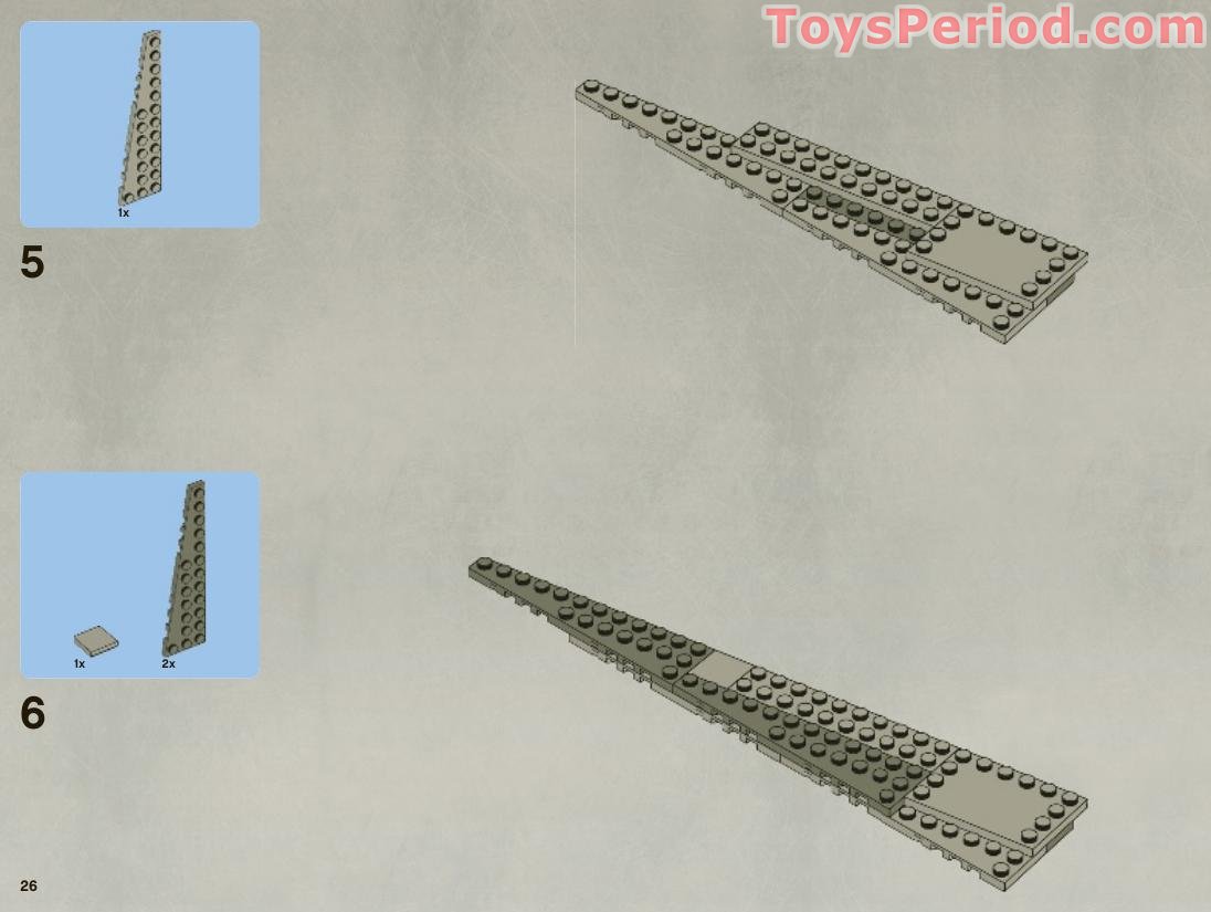 LEGO 7961 Darth Maul's Sith Infiltrator Instructions and Parts List