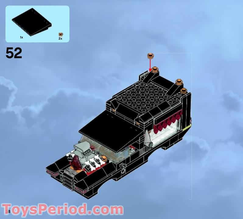 LEGO 9464 The Vampyre Hearse Instructions and Parts List