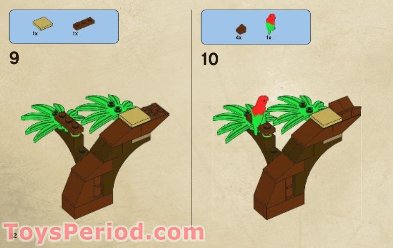 LEGO 4182 The Cannibal Escape Instructions and Parts List