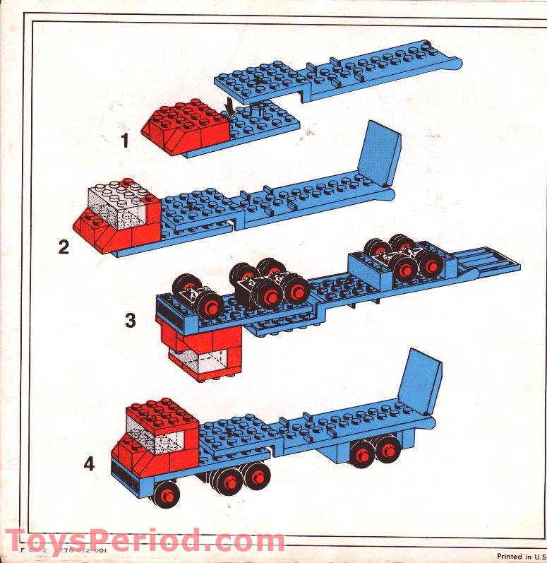 LEGO 349-2 Mini-Wheel Construction Set Instructions and Parts List