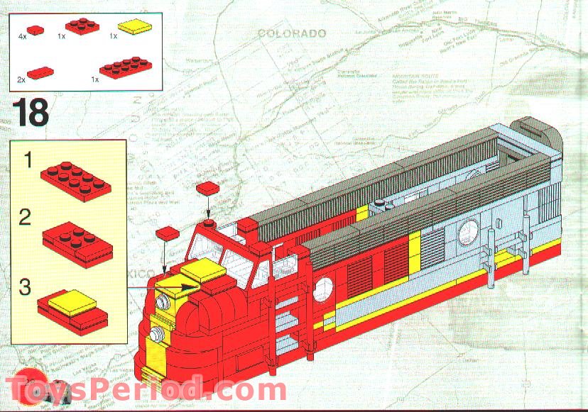 LEGO 10020-1 Santa Fe Super Chief, Standard Edition Instructions and ...