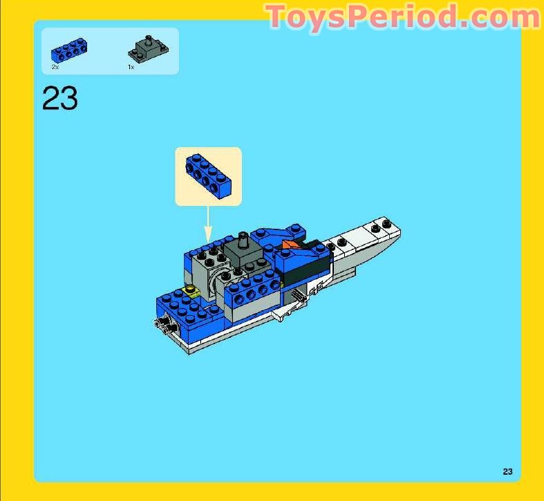 LEGO 4995 Cargo Copter Instructions and Parts List