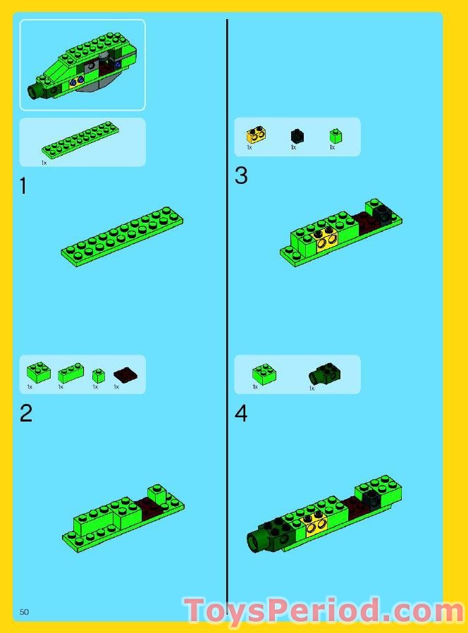 LEGO 4998 Stegosaurus Instructions and Parts List