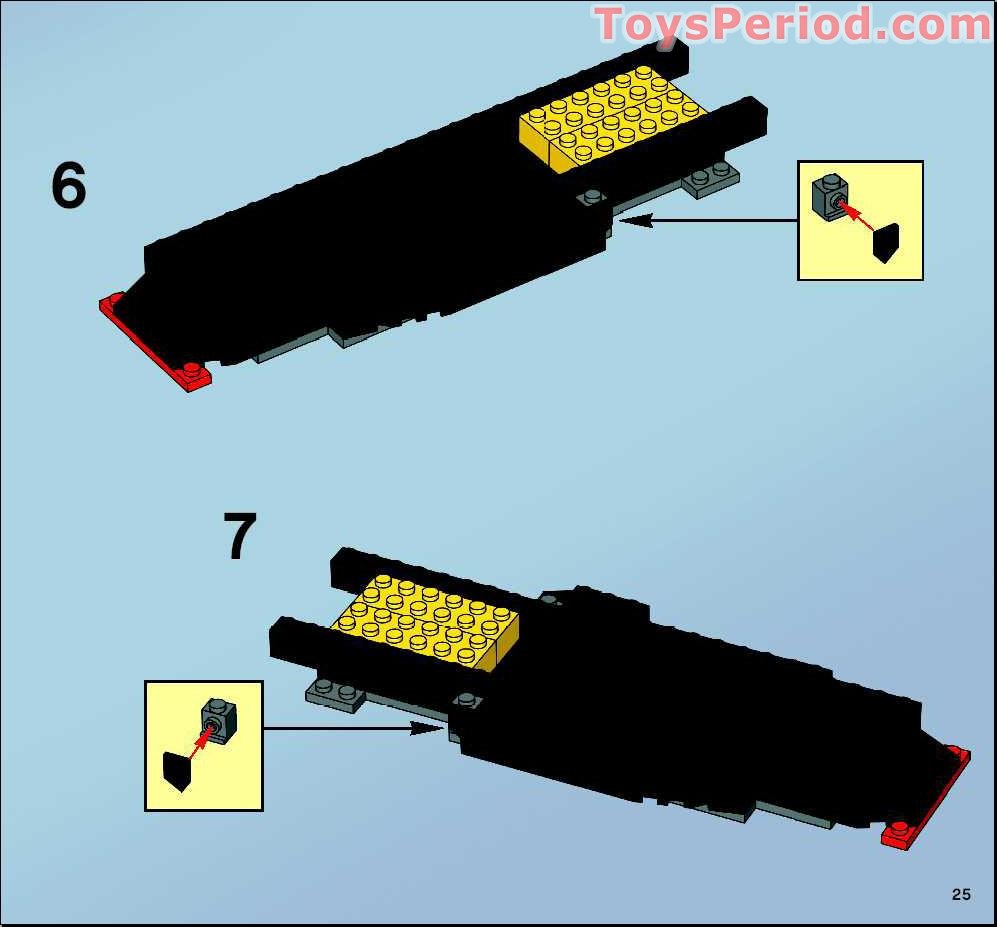 LEGO 7781 The Batmobile: Two-Face's Escape Instructions and Parts List