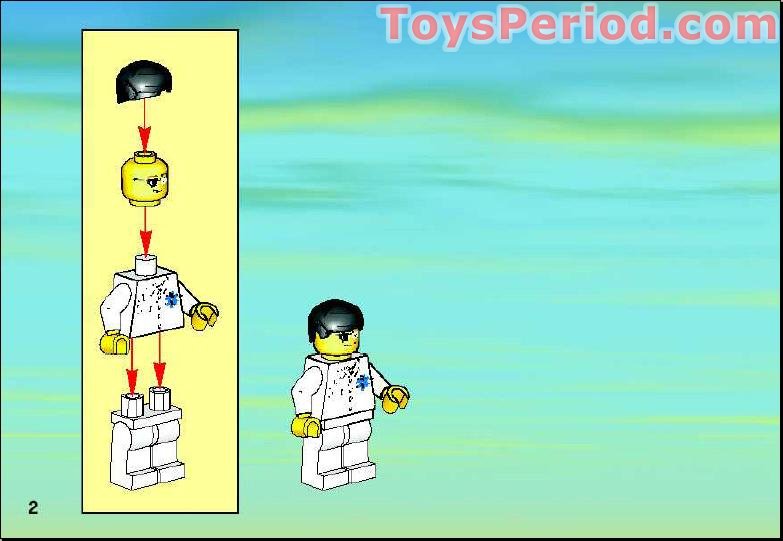 LEGO 7902 Doctor's Car Instructions and Parts List