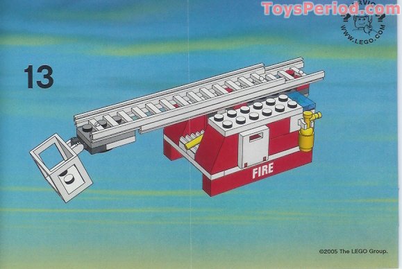 LEGO 7239 Fire Truck Instructions and Parts List