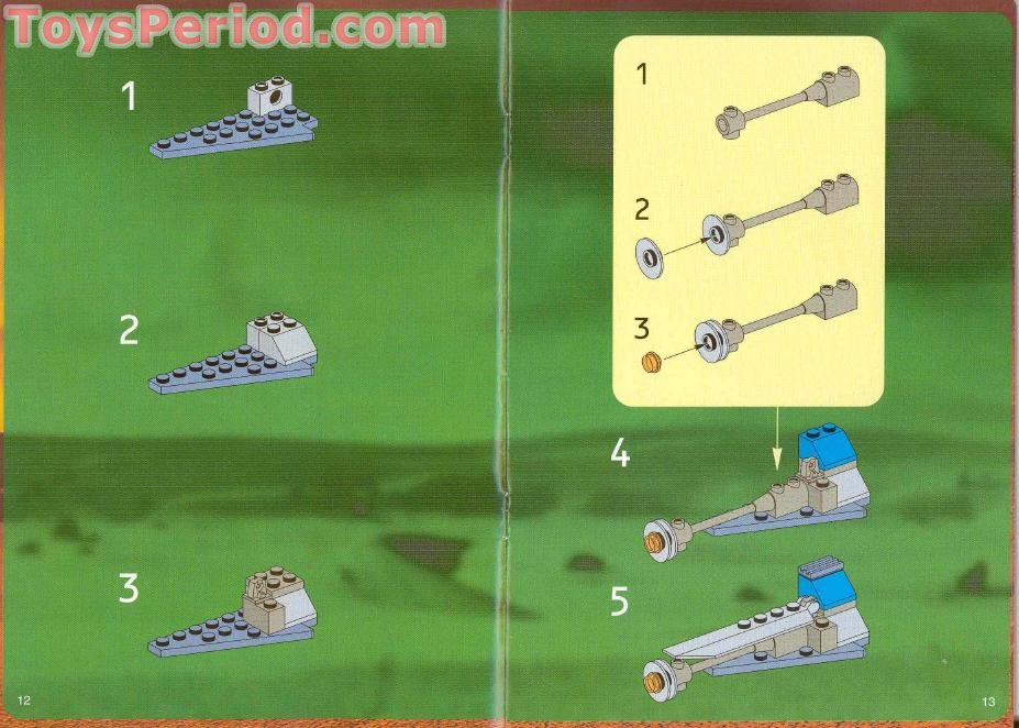 LEGO 7313 Red Planet Protector Instructions and Parts List