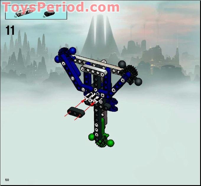 LEGO 8621 Turaga Dume and Nivawk Instructions and Parts List
