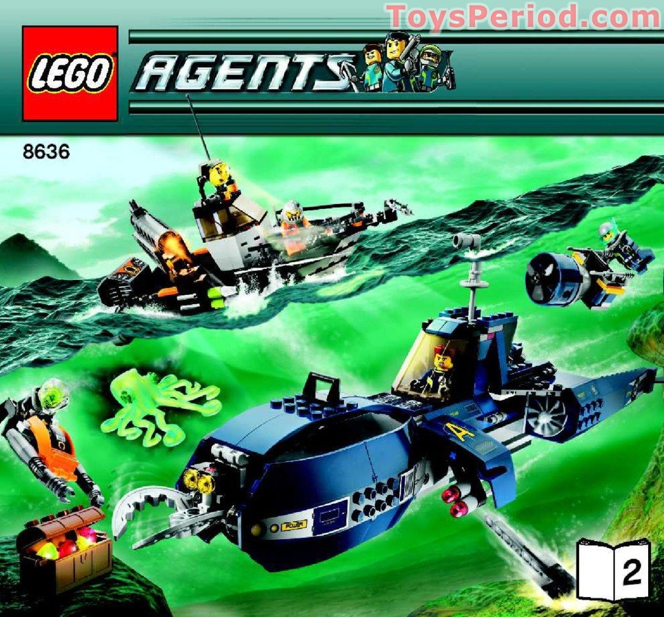 LEGO 8636 Mission 7: Deep Sea Quest Instructions and Parts List