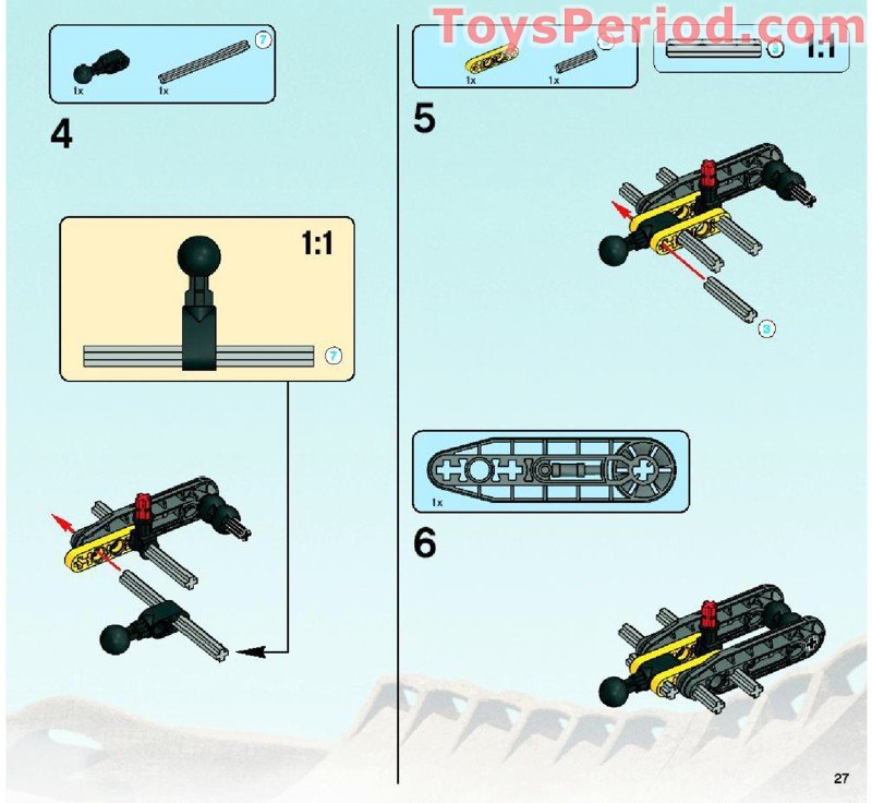 LEGO 8998 Toa Mata Nui Instructions and Parts List