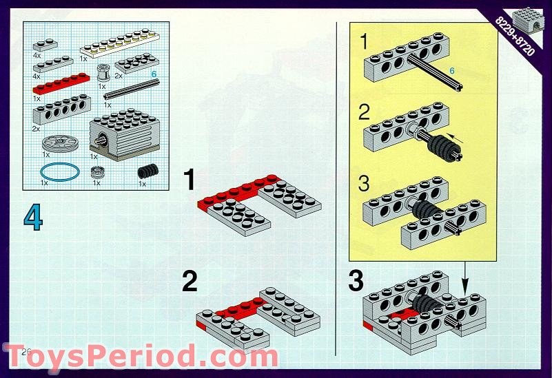 LEGO 8229 Tread Trekker Instructions and Parts List
