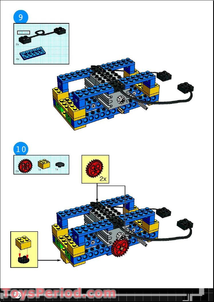LEGO 9786 Robo Technology Set with USB Cable Instructions and Parts List