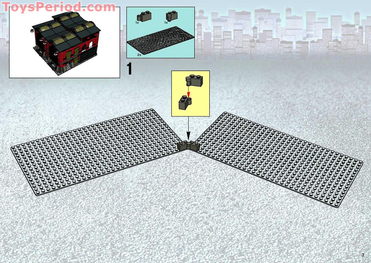 LEGO 10027 Train Engine Shed Instructions and Parts List